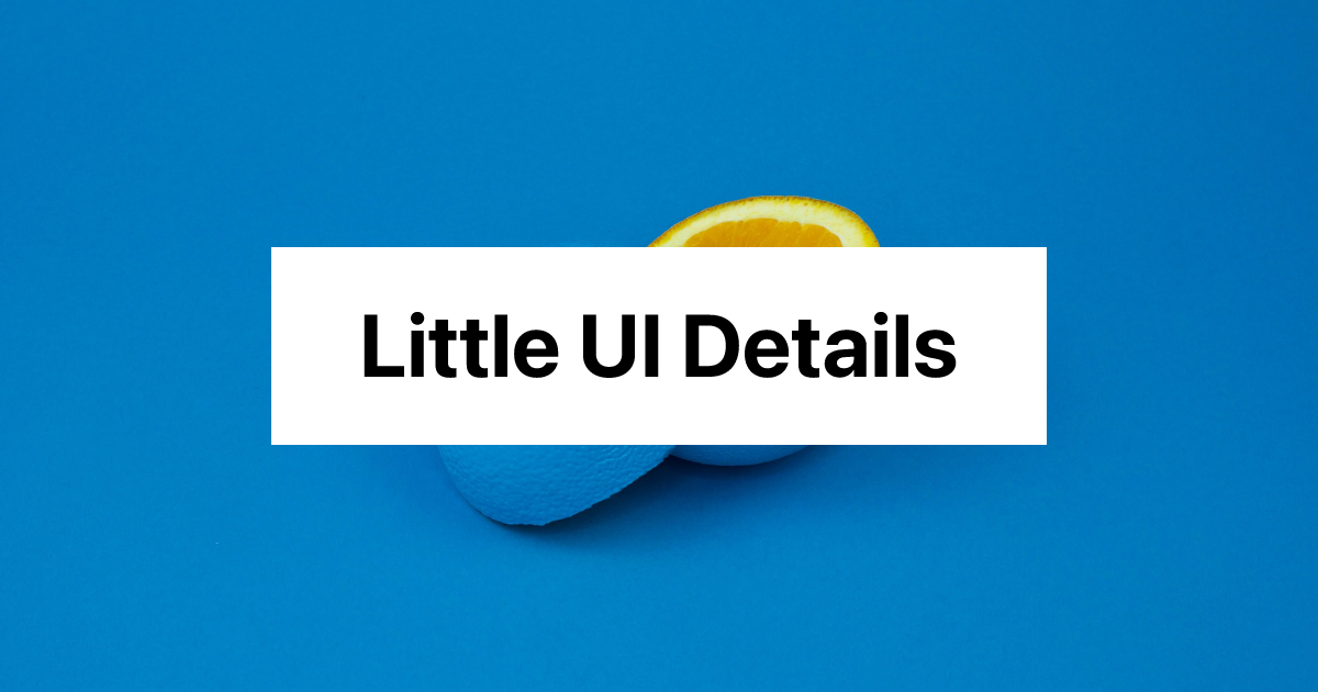 Little UI Details | Kiko Beats